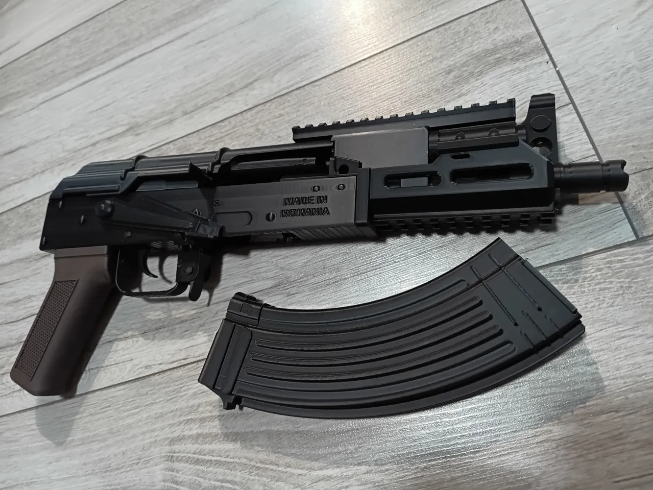 Romanian AK 47 Mini Draco Toy Pistol Rifle by 补补觉去 MakerWorld: Download ...