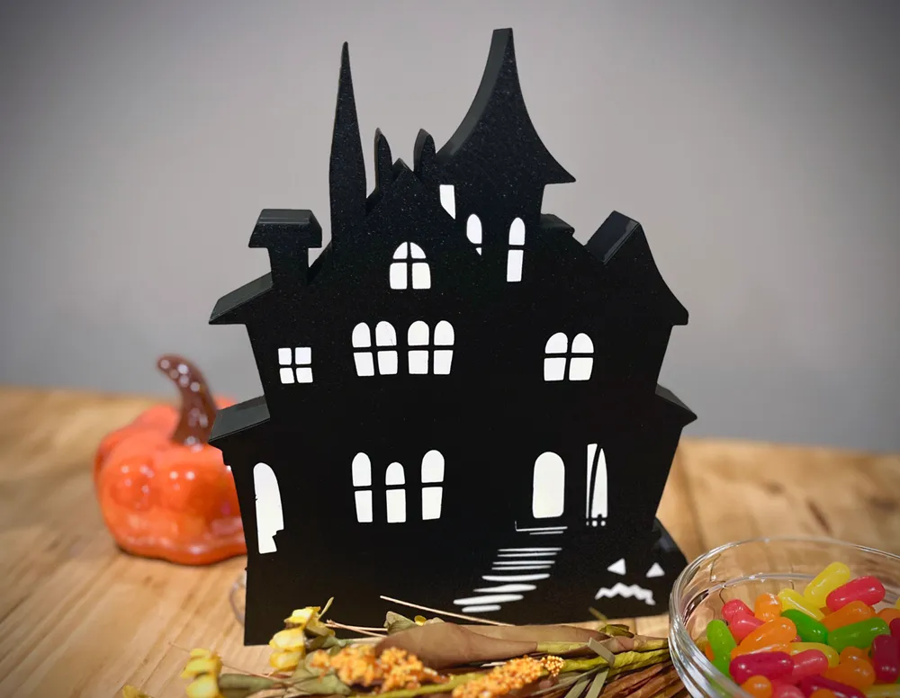 Happy Halloween 2-sided LED light box display - Free 3D Print Model ...