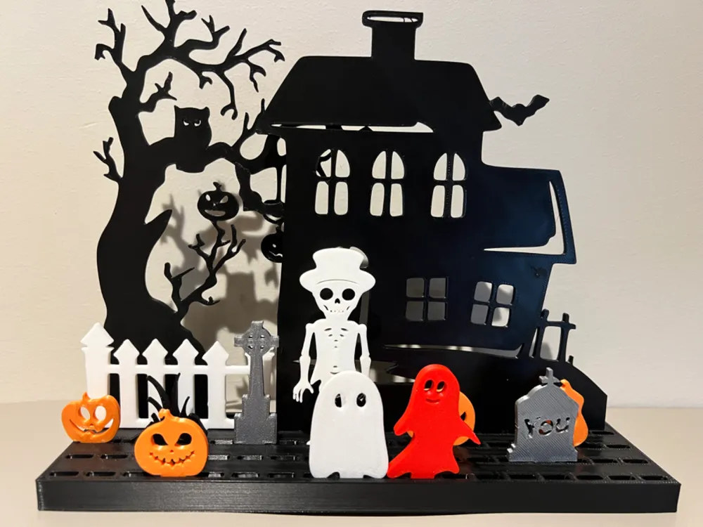 Make your own Halloween Scenery !! no AMS needed by DCprint - MakerWorld