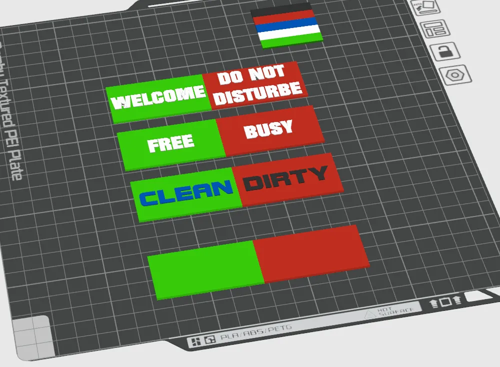 Sliding Door Sign - Free 3D Print Model - MakerWorld