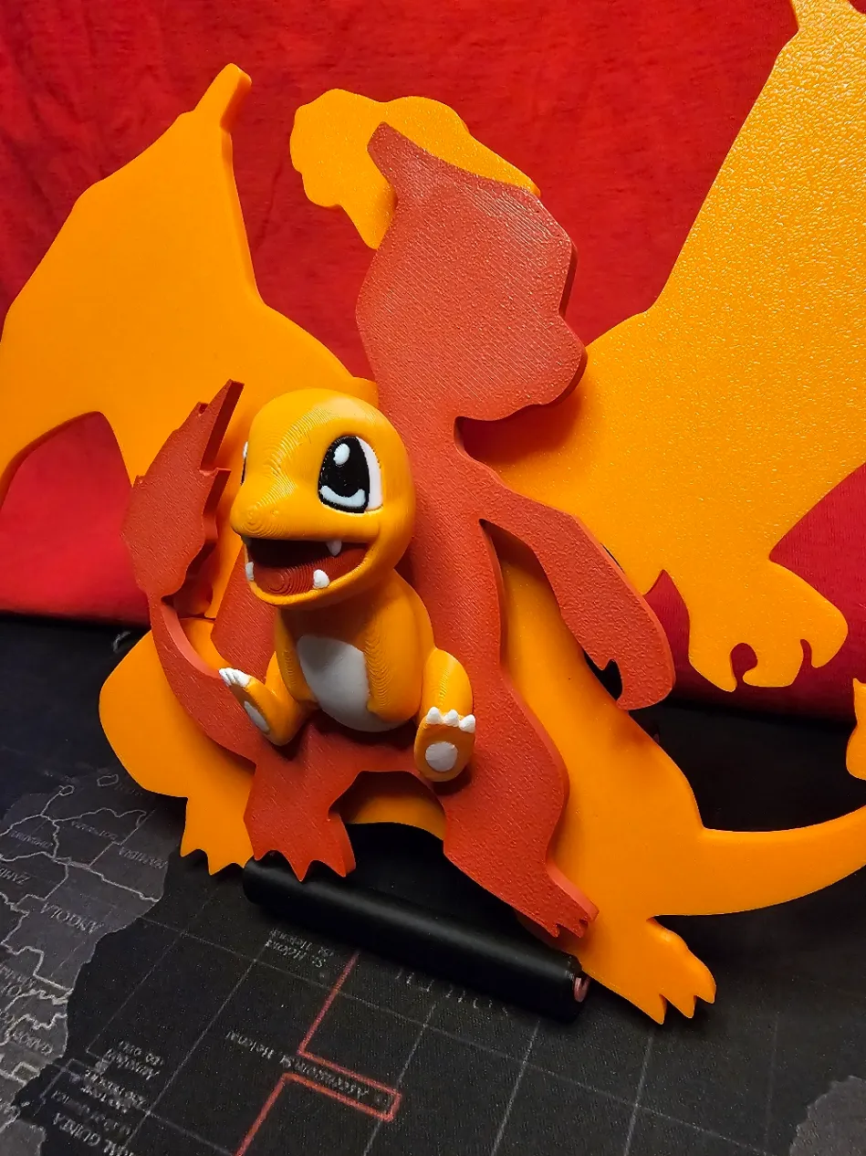 Red Evolution - Pokemon Wall Decor by Think3D - MakerWorld