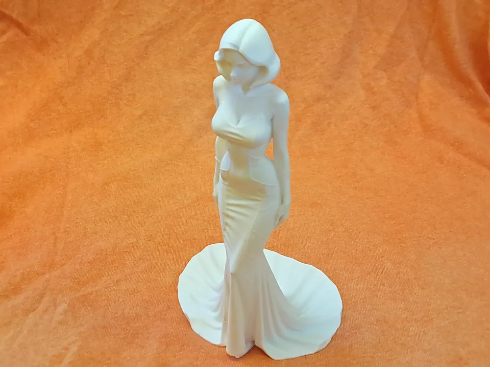 Elegant Evening Gown Lady – Standing Figure - Free 3D Print Model ...