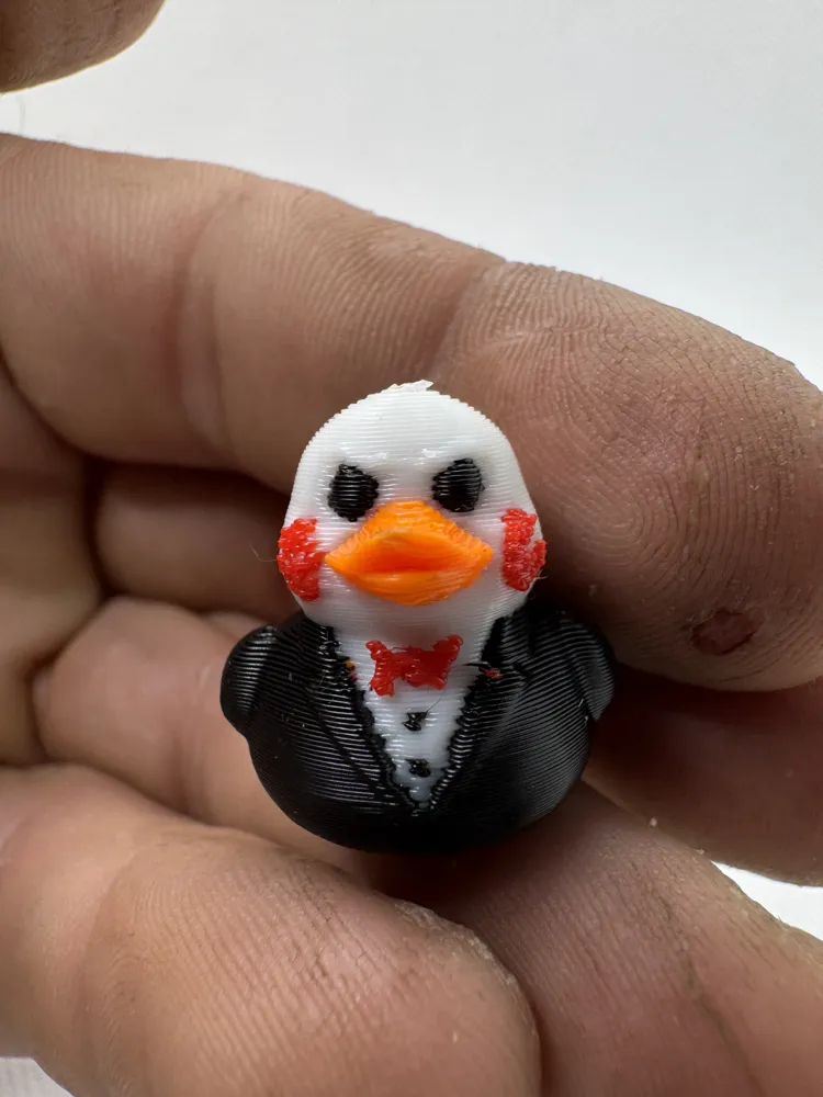 Jigsaw Ducky | Mini Pocket Horror Duck - Free 3D Print Model - MakerWorld