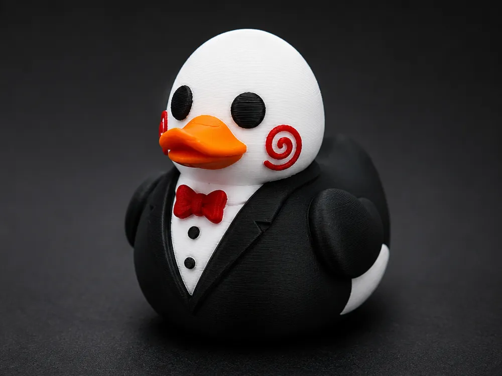 Jigsaw Ducky | Mini Pocket Horror Duck - Free 3D Print Model - MakerWorld