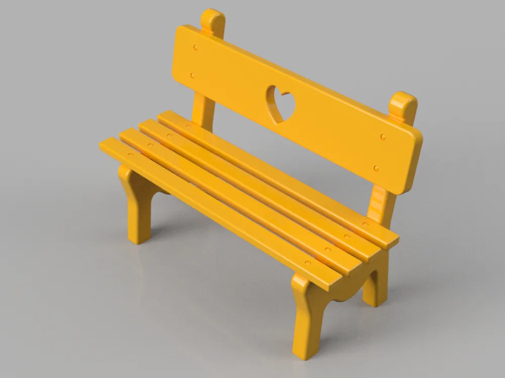 Garden Bench - Free 3D Print Model - MakerWorld