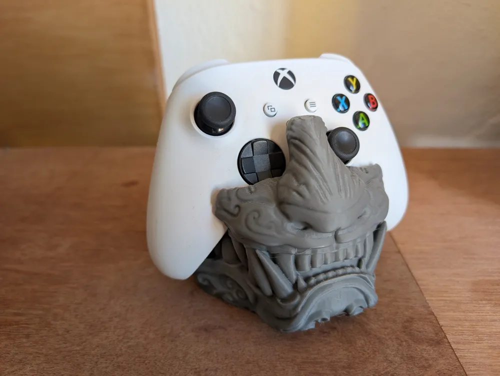 Onimask tiger Xbox controller stand - Free 3D Print Model - MakerWorld
