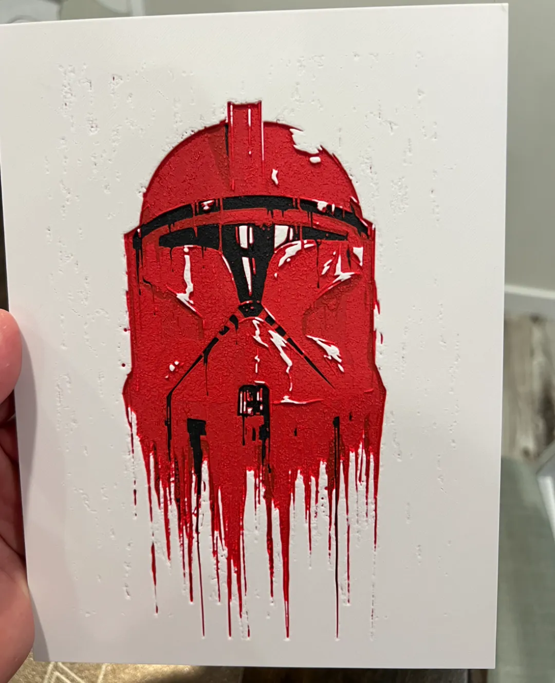 Red Clone Trooper Hue Forge - Free 3D Print Model - MakerWorld