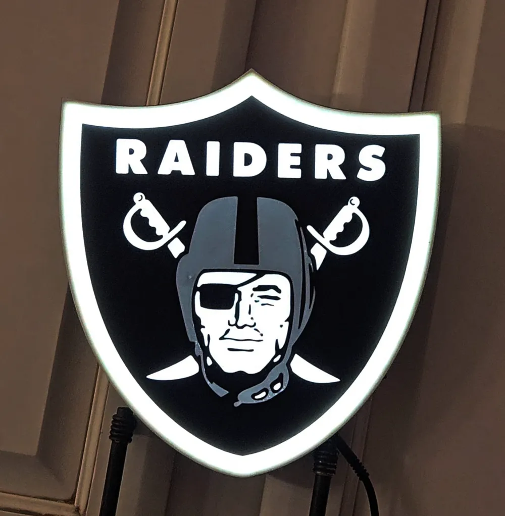 Raiders Lightbox by Printy McPrintface - MakerWorld
