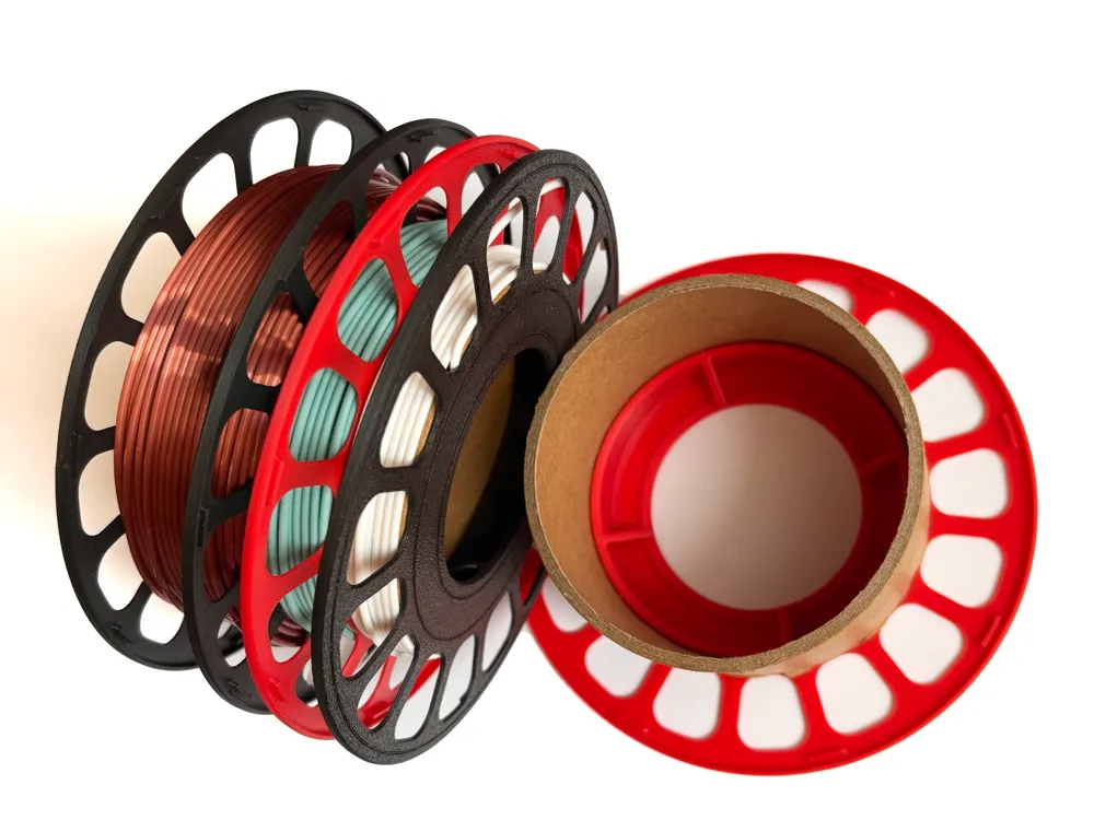 Mini Spool with Dividers - Bambu Cardboard Core - Free 3D Print Model ...