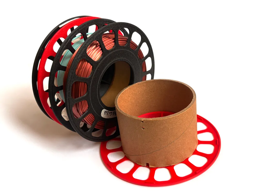 Mini Spool with Dividers - Bambu Cardboard Core by PerlaForm - MakerWorld