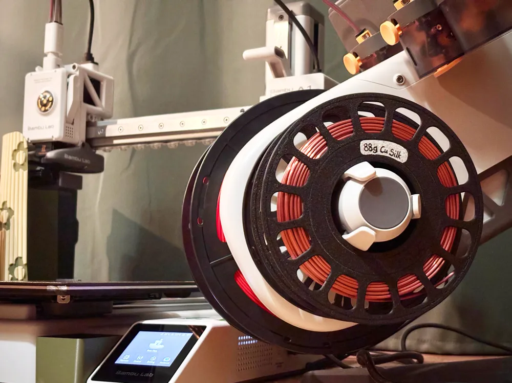 Mini Spool with Dividers - Bambu Cardboard Core - Free 3D Print Model ...