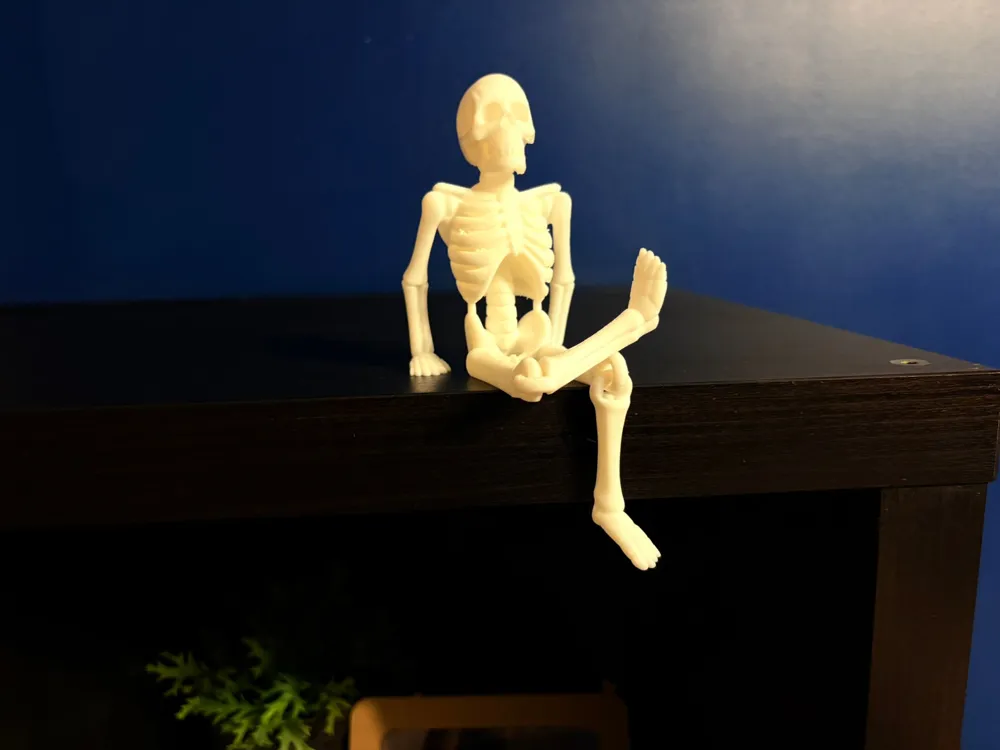 Siting skeleton-articulated by BondFire MakerWorld: Download Free 3D Models
