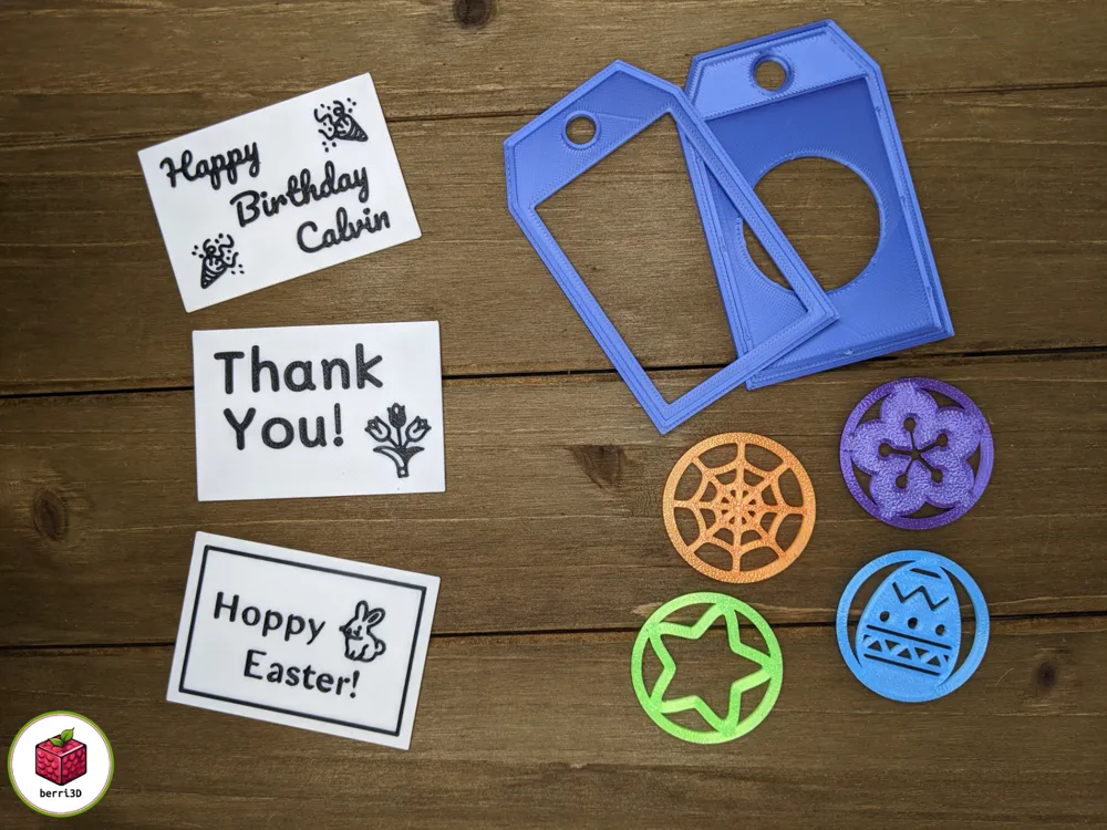 Make Your Own Gift tags by berri3D MakerWorld: Download Free 3D Models