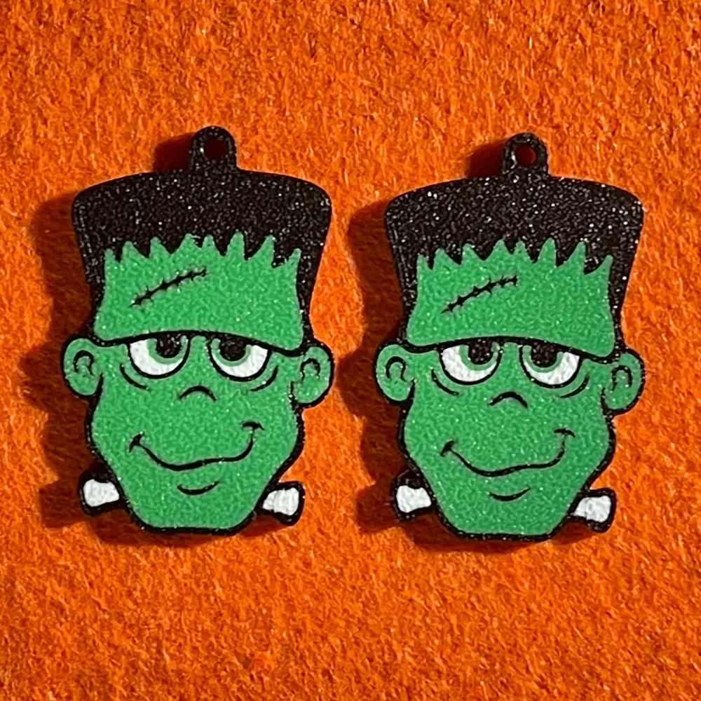 Frankenstein Earrings by Richie_Rich MakerWorld: Download Free 3D Models