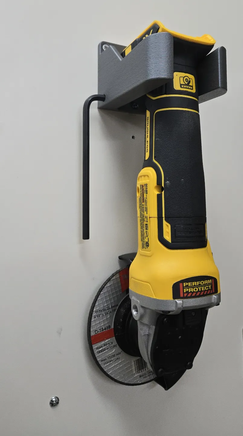 Dewalt DCG405 Grinder Wall Mount by PiMan314159 - MakerWorld