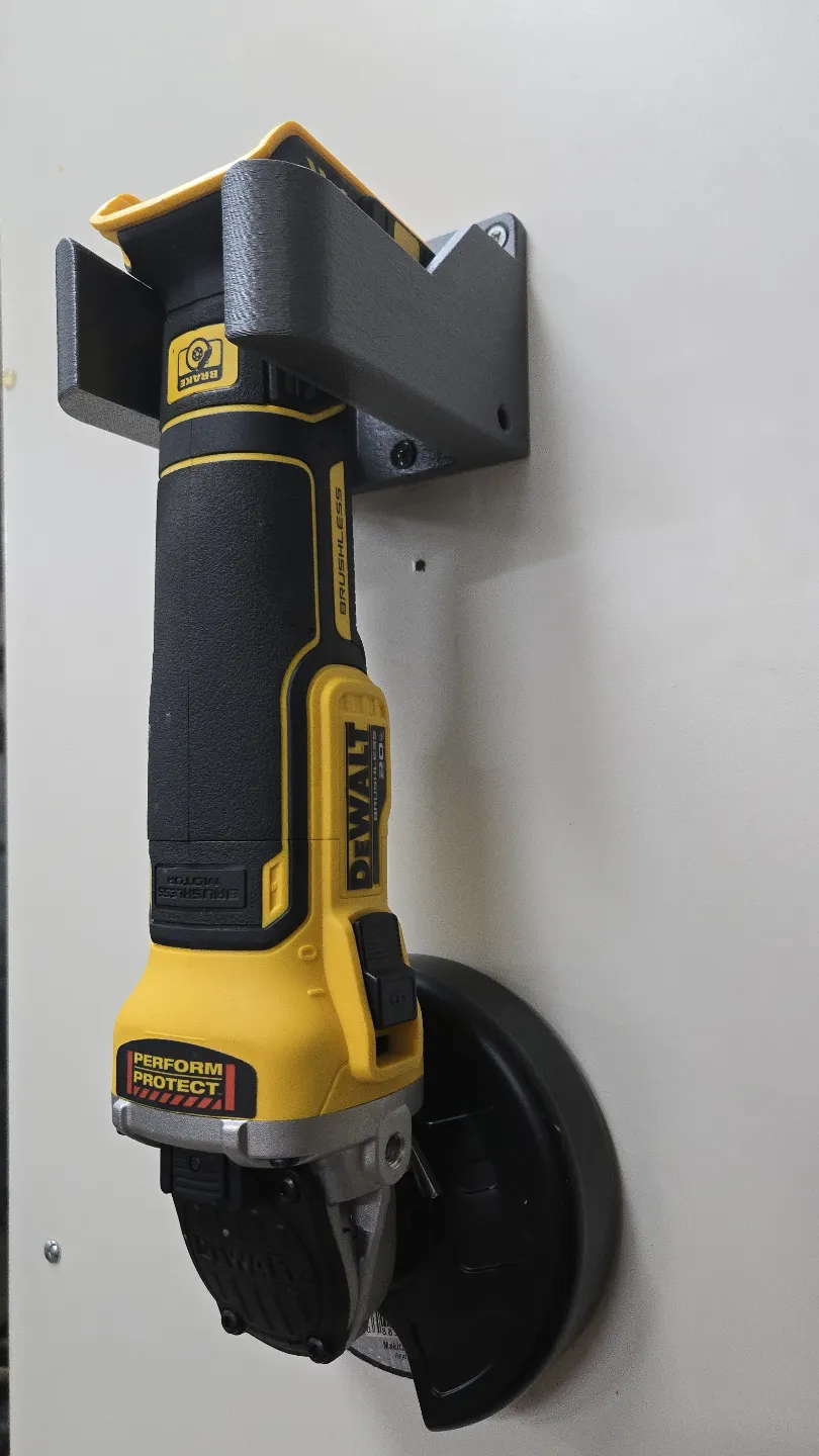 Dewalt DCG405 Grinder Wall Mount by PiMan314159 - MakerWorld