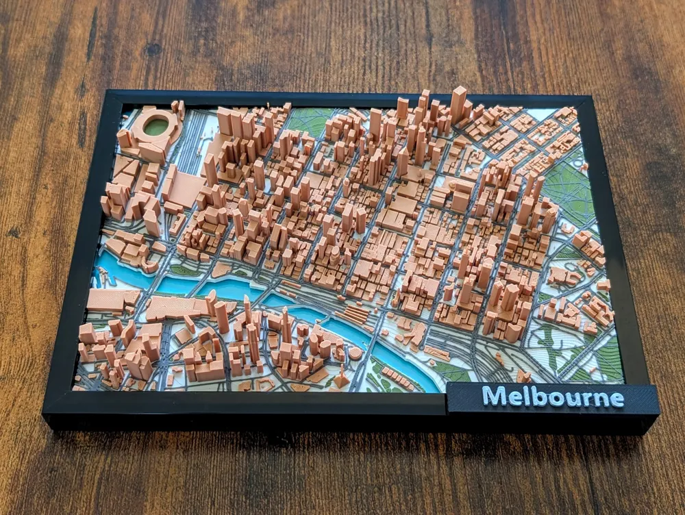 Melbourne Australia 3D Miniature by jarvizar MakerWorld: Download Free ...