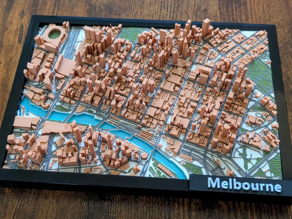 Melbourne Australia 3D Miniature - Free 3D Print Model - MakerWorld