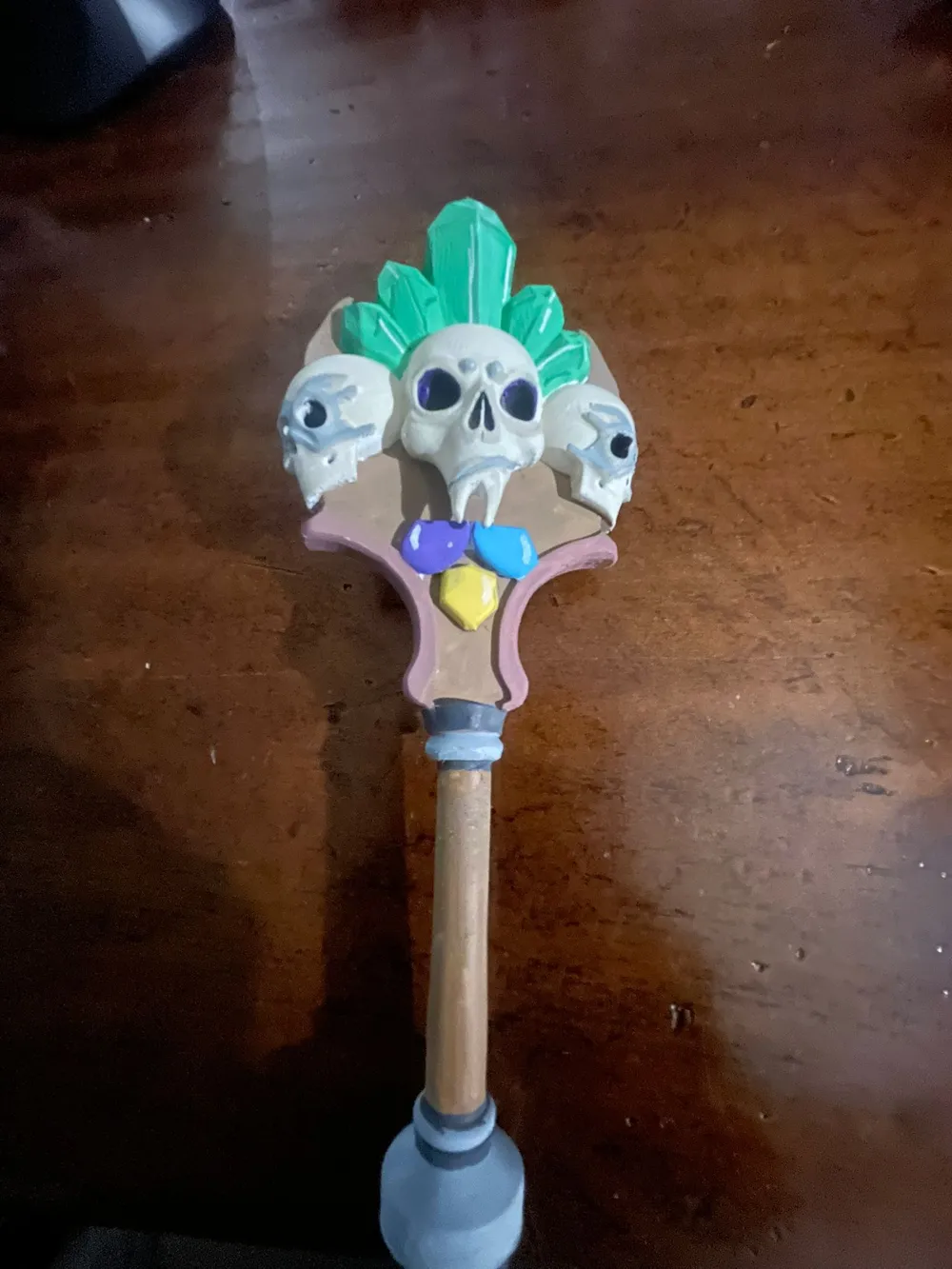 Emerald scepter and deformed skulls.... - Free 3D Print Model - MakerWorld