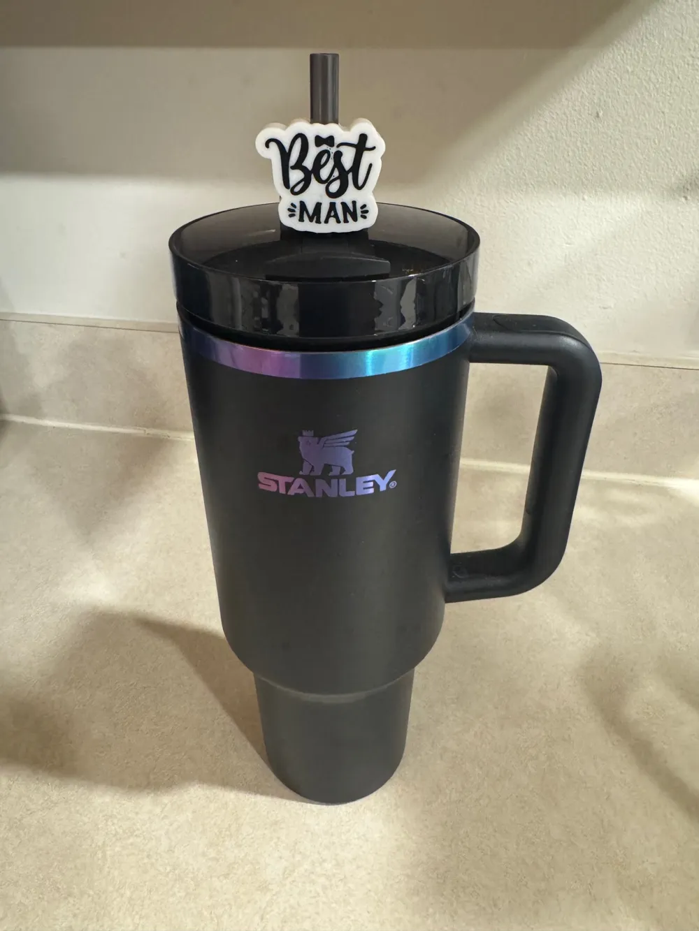 Best Man Stanley Cup Straw Topper - Free 3D Print Model - MakerWorld