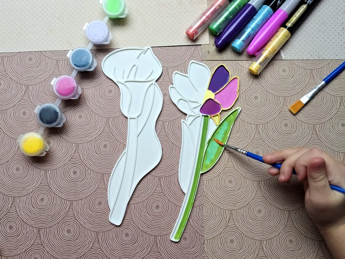 Flower Spring Summer Coloring Craft Set 7 - Free 3D Print Model ...