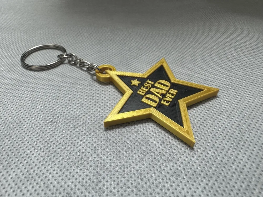 Fathers Day Best Dad Ever Keychain by MAYhemPrints3D MakerWorld ...