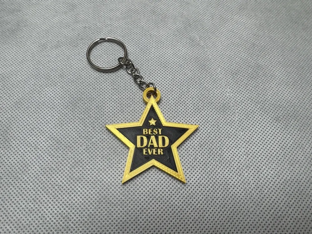 Fathers Day Best Dad Ever Keychain by MAYhemPrints3D MakerWorld ...