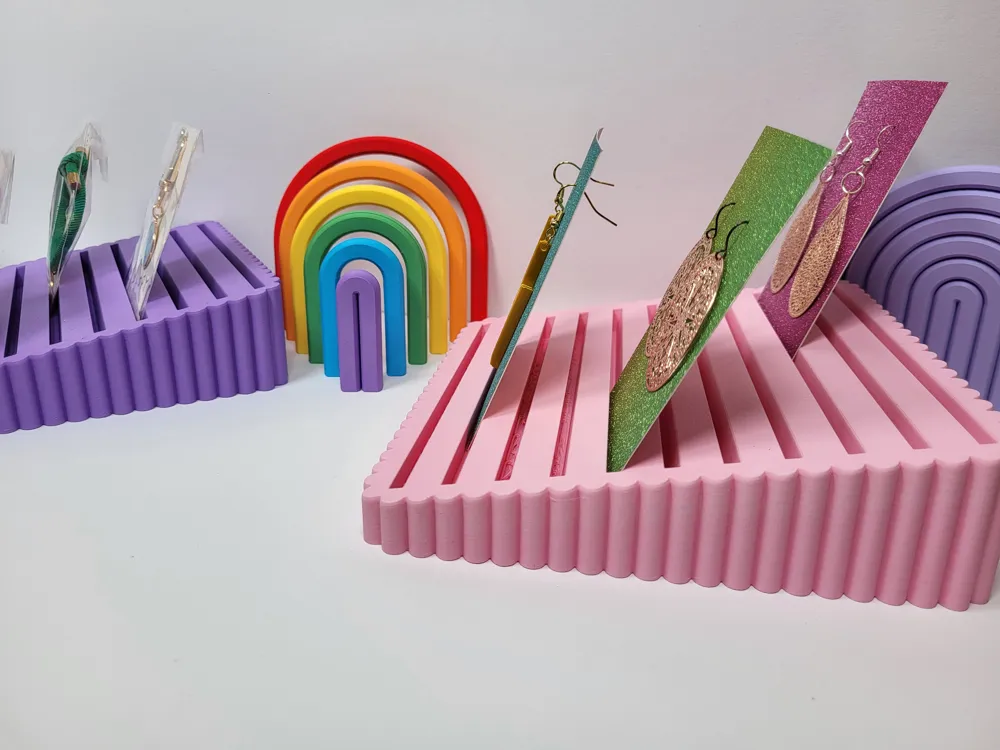 Postcard Ear-Ring Bookmark Display by Art Design. 3D MakerWorld ...