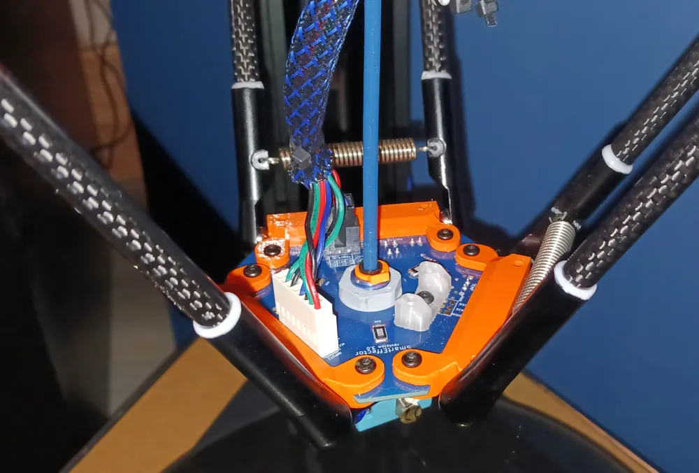 Flsun SuperRacer - Stiffer adapter for Duet3D Smart Effector by Estriam ...