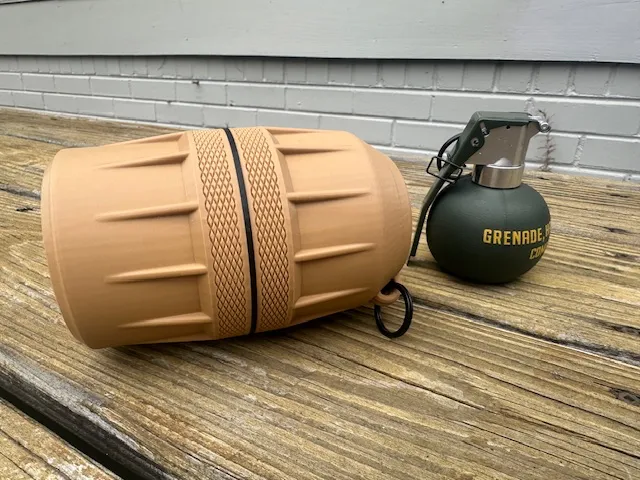 Rugged Grenade Storage Container by Tyler - MakerWorld