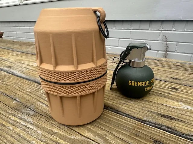 Rugged Grenade Storage Container by Tyler - MakerWorld