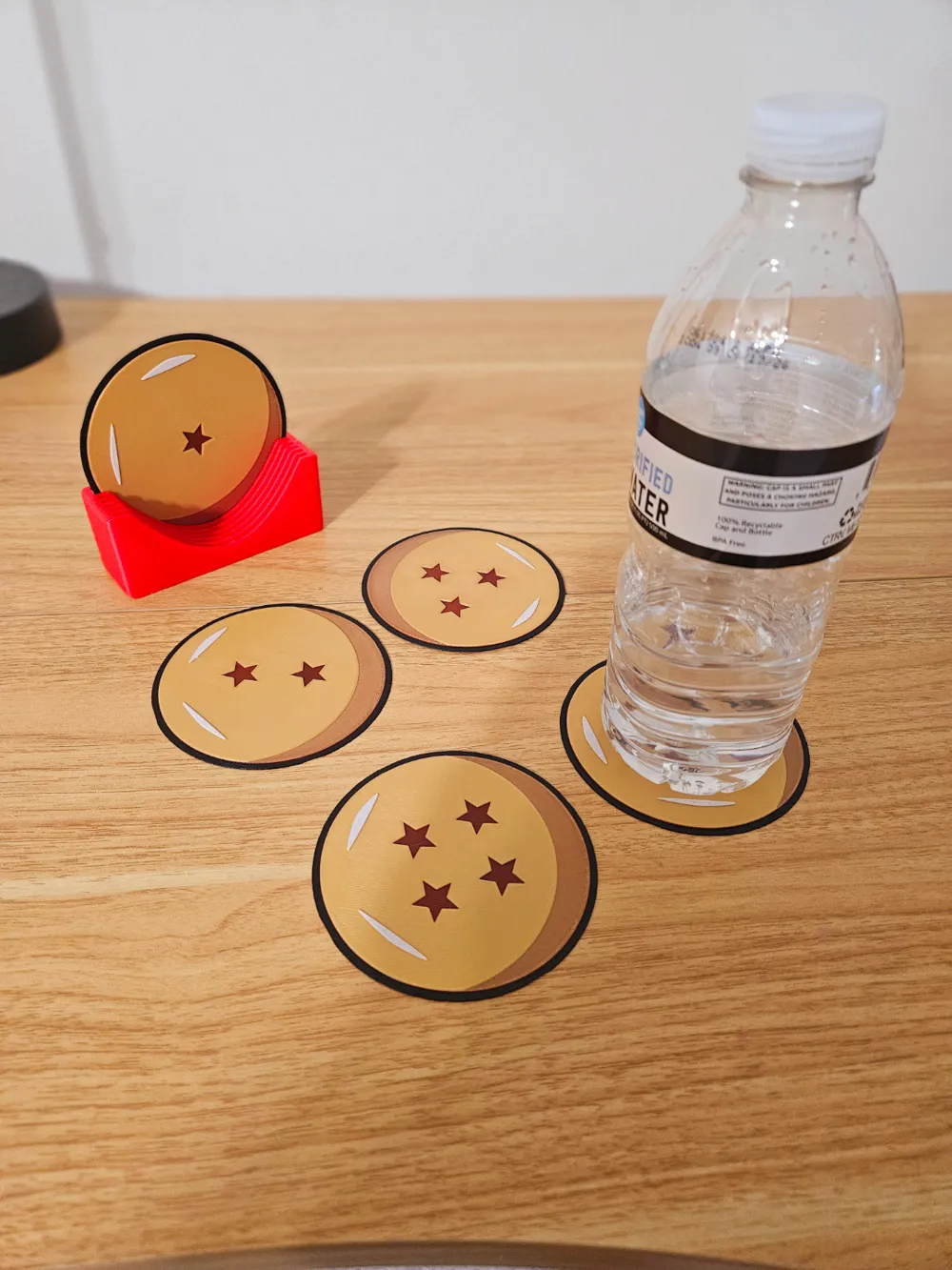 Dragon Balls Coaster Set with Holder by AutoArtistry - MakerWorld
