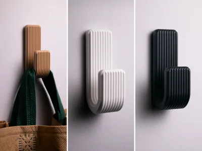 wall hook 3d print model download - MakerWorld