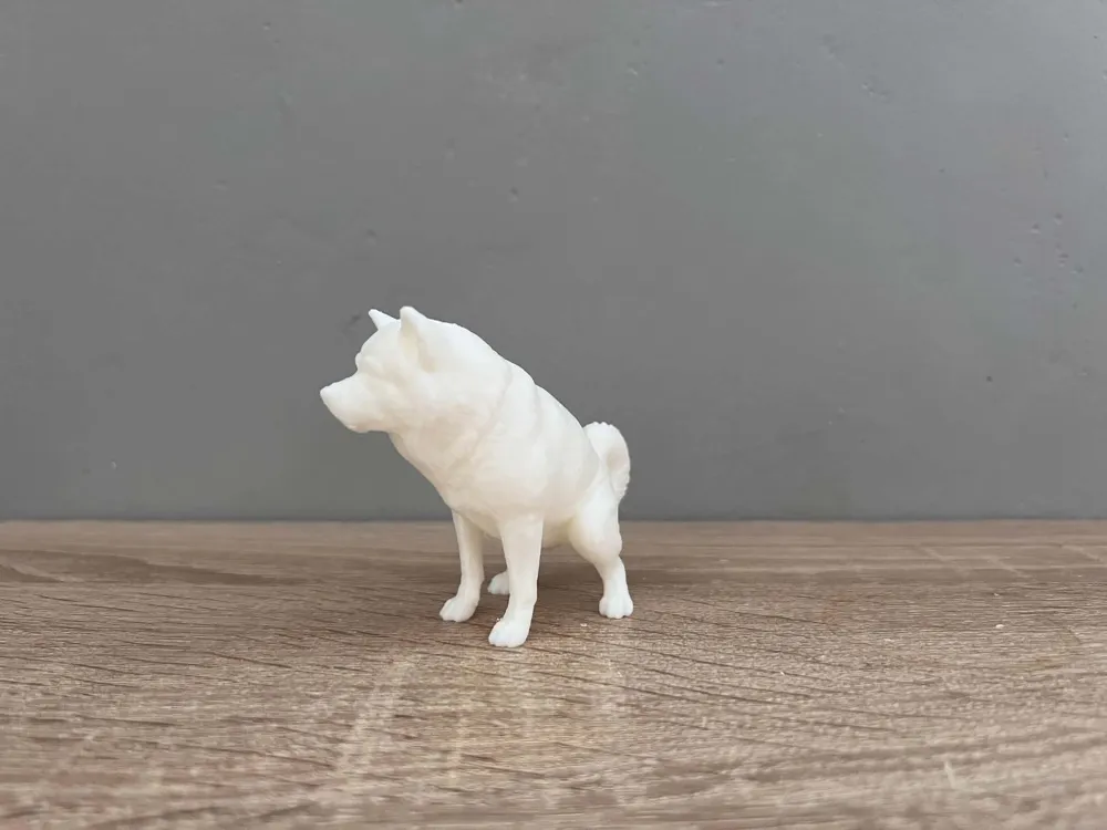 Pooping - Akita Inu - Animal - Dog - Decor - Free 3D Print Model ...
