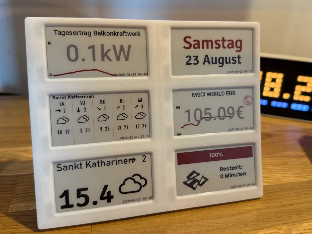 E-Paper 6X Stand Solum M2 GR26 2,66" by Fredster MakerWorld: Download ...