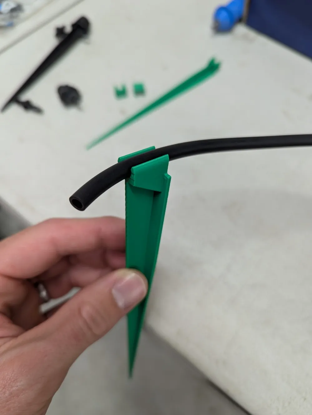 1/4 or 6mm drip irrigation line stake by mbrick MakerWorld: Download ...