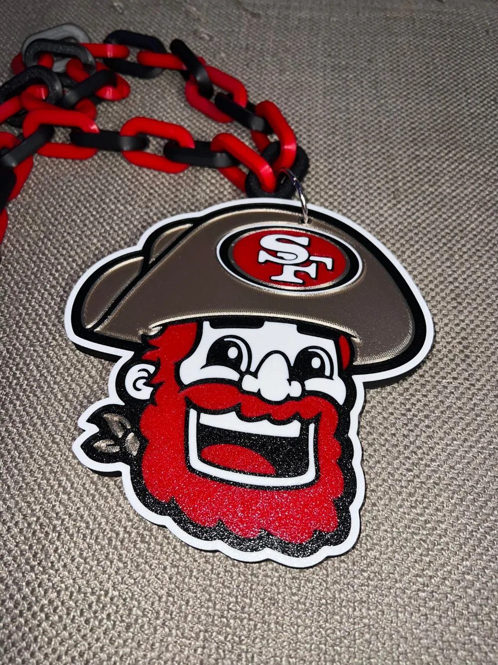 San Francisco 49ers NFL Big Chain Charm by Munark - MakerWorld