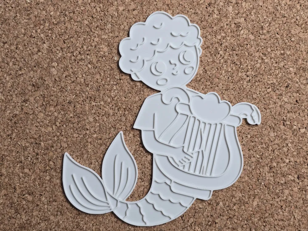 Boy Mermaid Coloring by Merilno3D MakerWorld: Download Free 3D Models