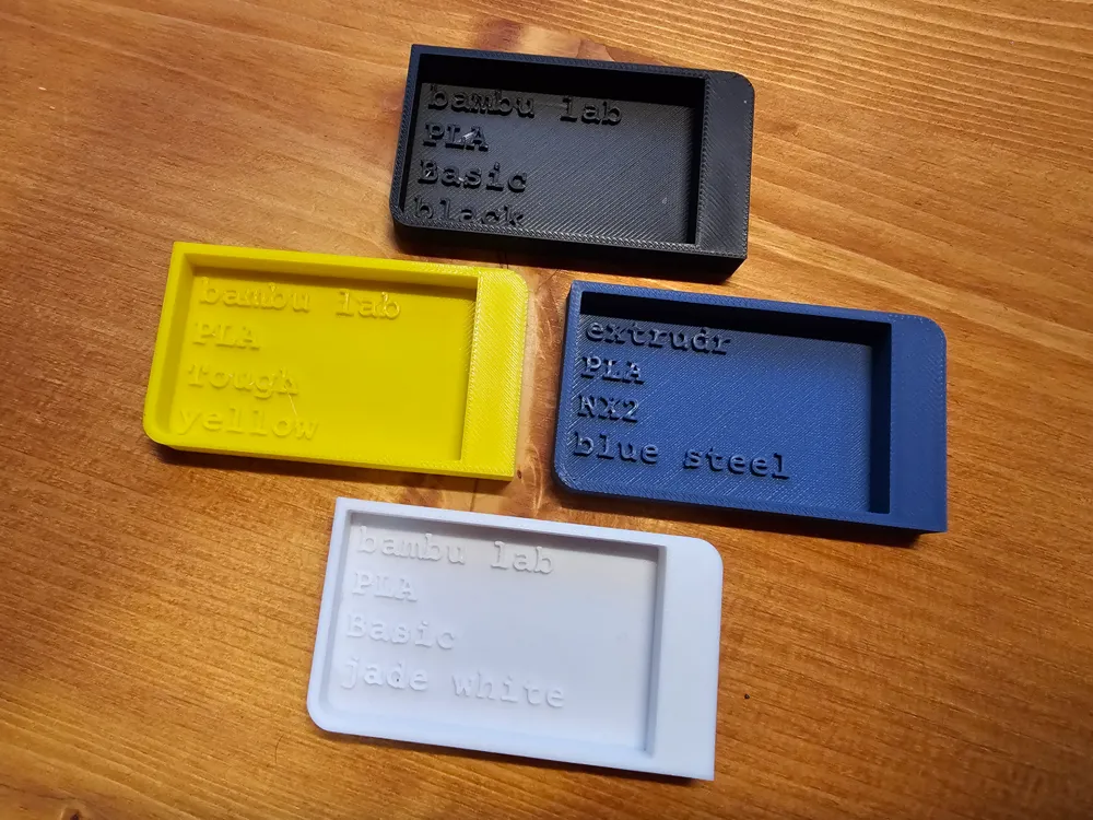 Filament Sample Cards by maCyo42 - MakerWorld