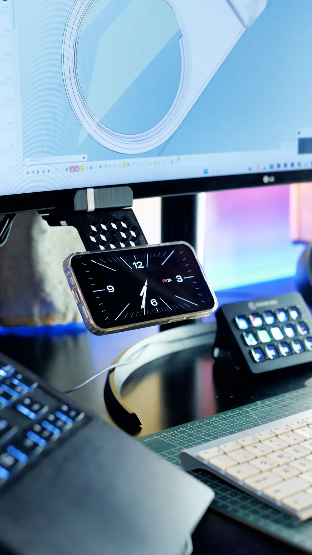 Under Monitor MagSafe Holder iXULAR iPhone 17 Pro by Ishaan Pilar ...