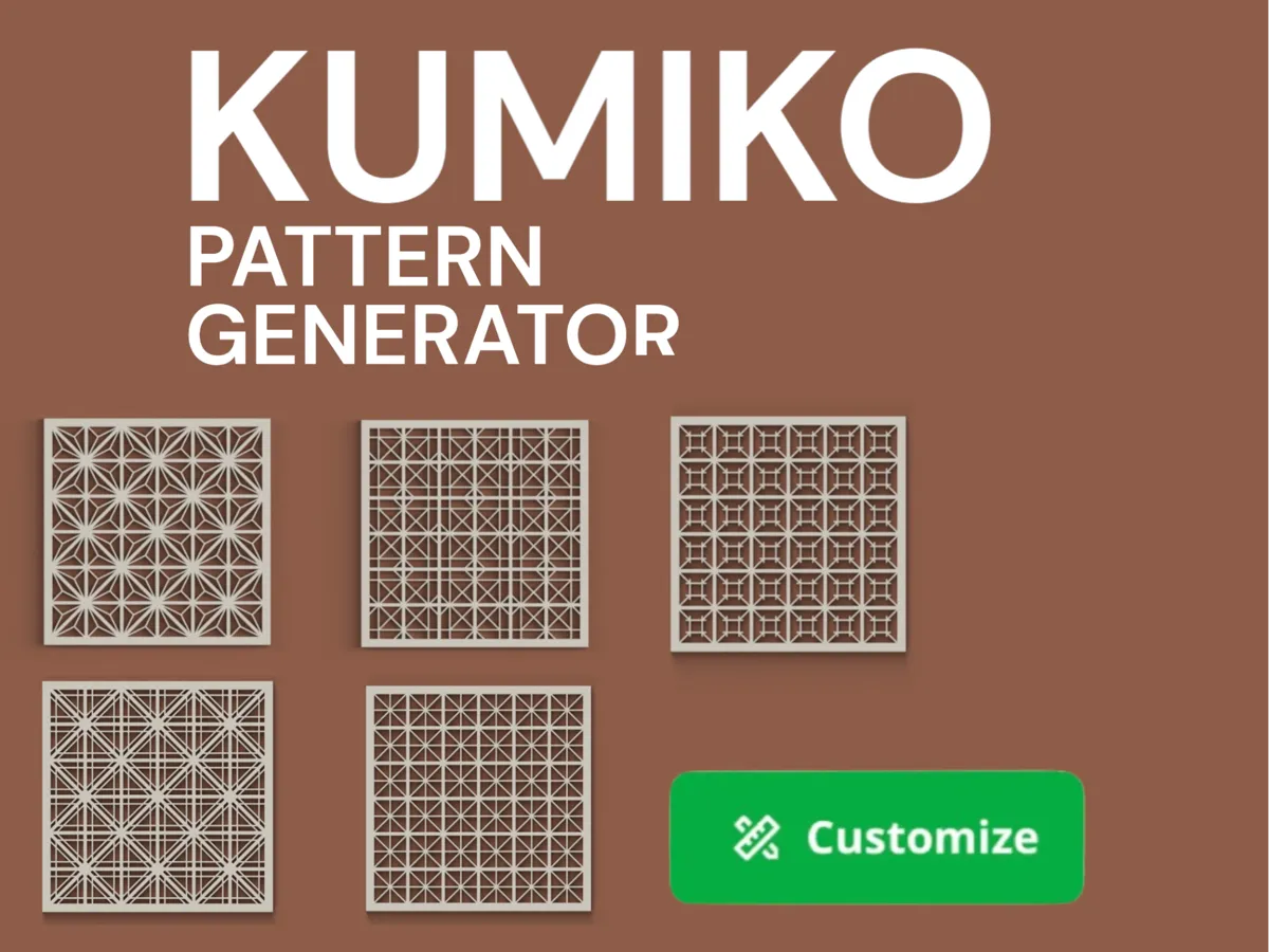 Kumiko Pattern Generator - Free 3D Print Model - MakerWorld