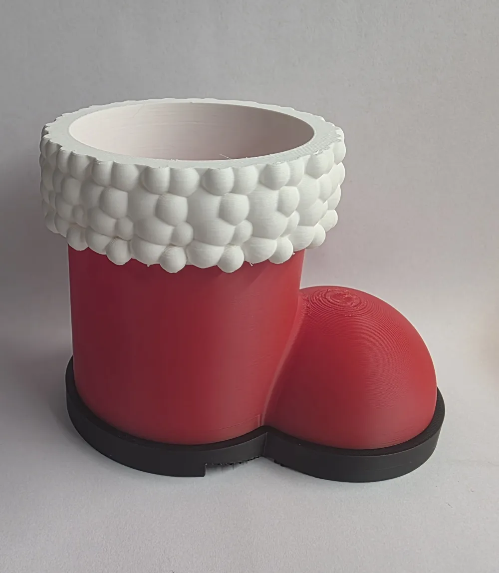 Chrismas Boot Cup Holder - Free 3D Print Model - MakerWorld