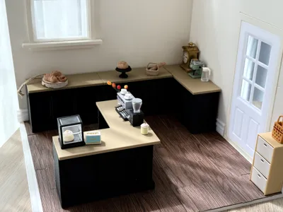 Modular Retro Counter Set For Miniatures (4 in 1) by Printed a mini ...