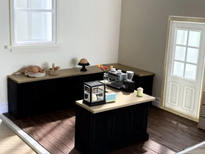 Modular Retro Counter Set For Miniatures (4 in 1) by Printed a mini ...