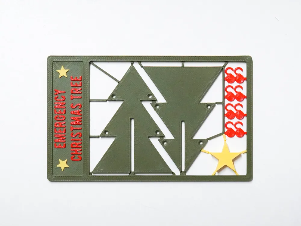 Emergency Christmas Tree - Kit Card by TimothySt - MakerWorld