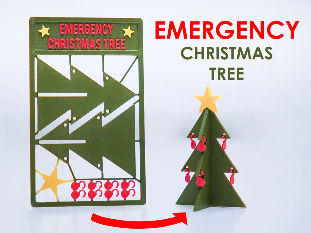 Emergency Christmas Tree - Kit Card by TimothySt - MakerWorld