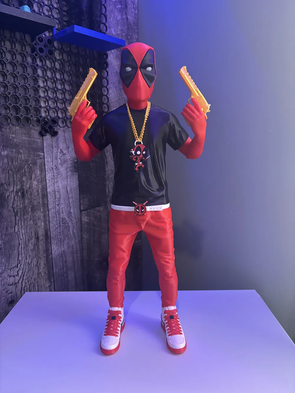 DeadPool Fan Art (MULTIPART) no ams needed - Free 3D Print Model ...