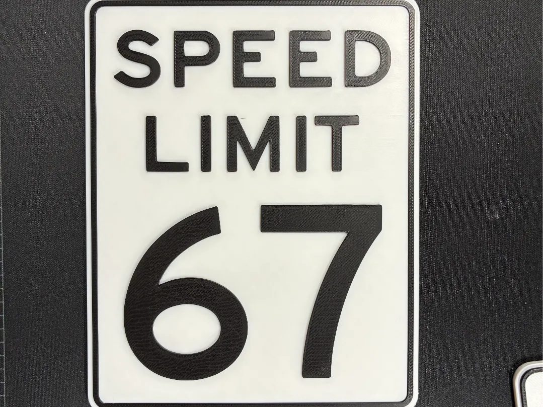 67 Speed Limit sign by Galaxy3DPrinting MakerWorld: Download Free 3D Models