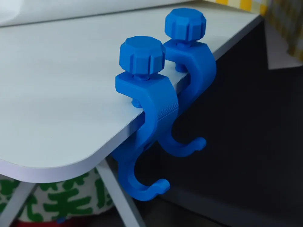Adjustable Desk Hook - Free 3D Print Model - MakerWorld