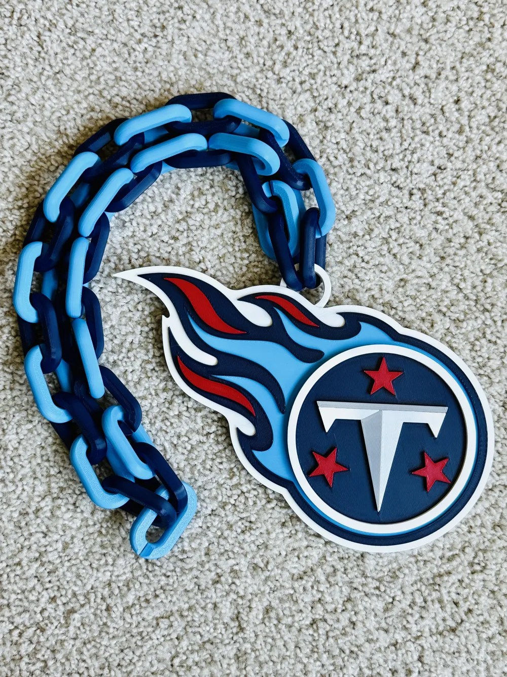 Tennessee Titans oversized logo chain / sign - Free 3D Print Model ...